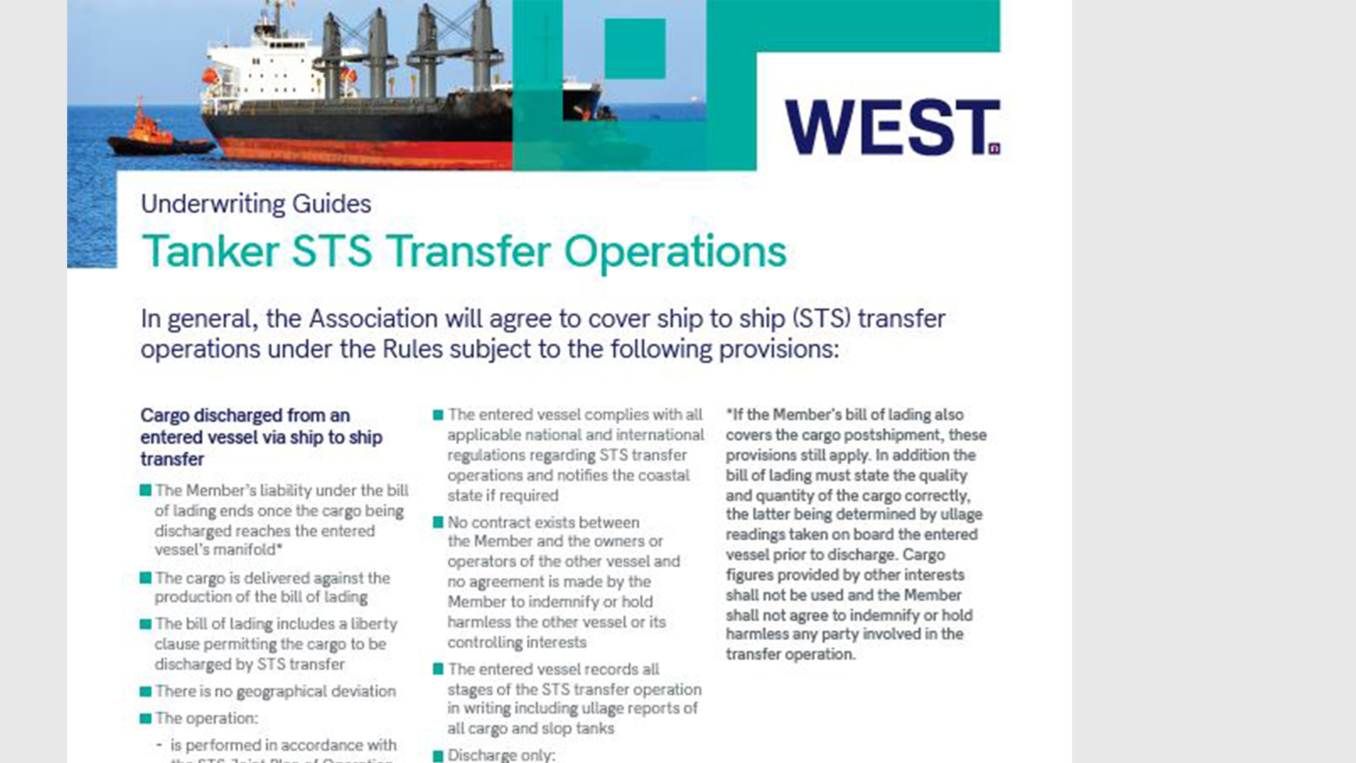 Tanker STS Transfer Operations guide updated